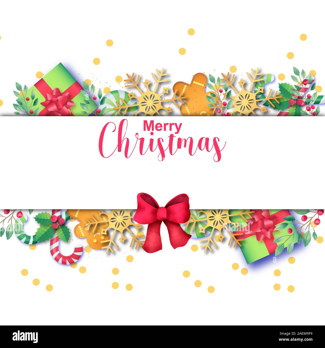 Merry Christmas banner for celebration Stock Photo - Alamy