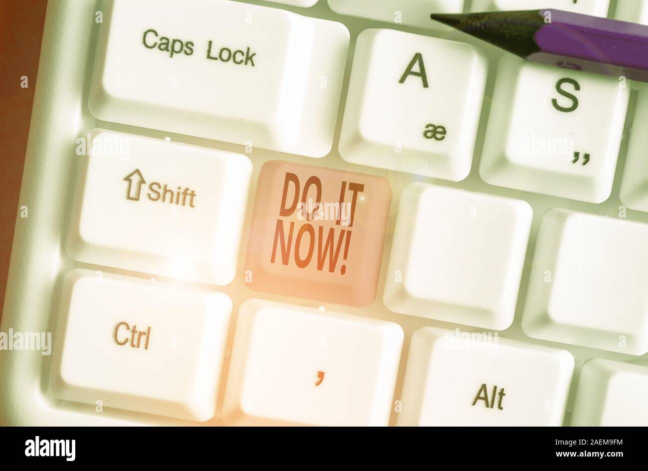 Word writing text Do It Now. Business photo showcasing not hesitate and ...