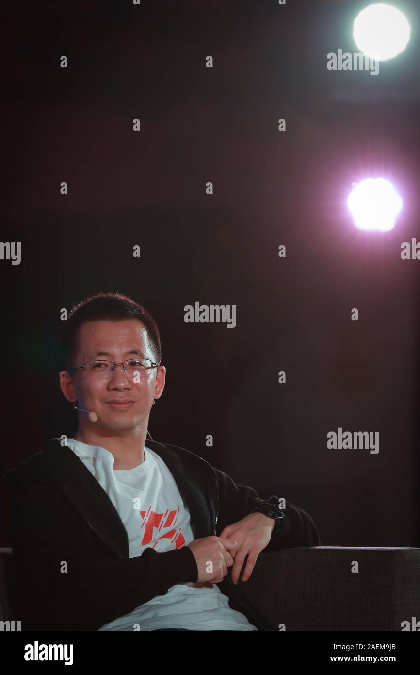 --FILE--Zhang Yiming, founder and CEO of tech company Bytedance, owner ...