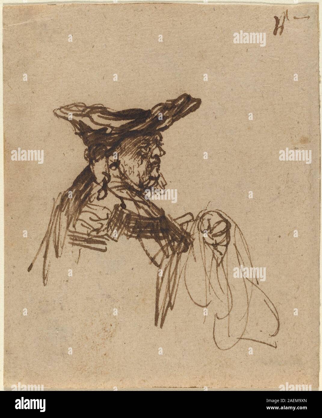 Rembrandt van Rijn, Bust of an Elderly Man in a Flat Cap, 1635-1637 ...