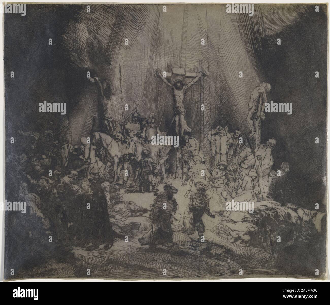 Jesus crucified two thieves hi-res stock photography and images - Alamy