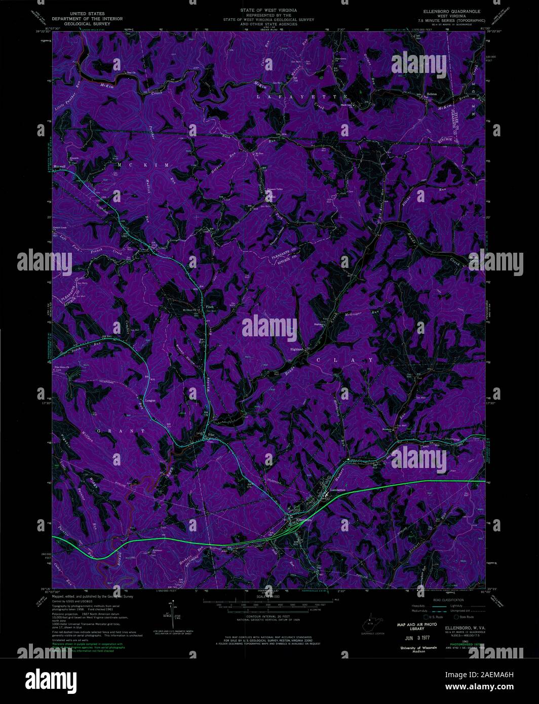 Map of ellenboro hi-res stock photography and images - Alamy