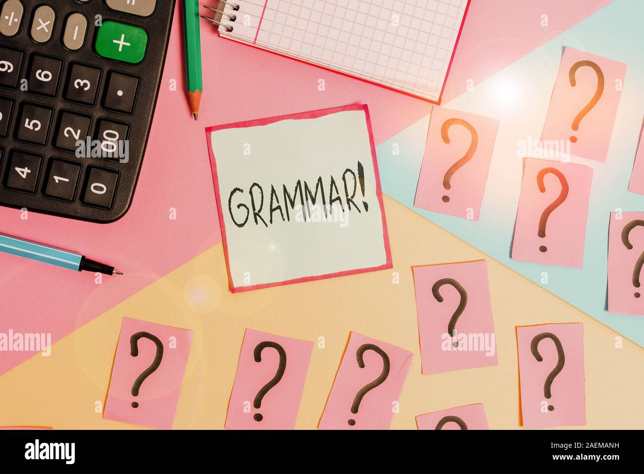 Conceptual hand writing showing Grammar. Concept meaning whole system ...