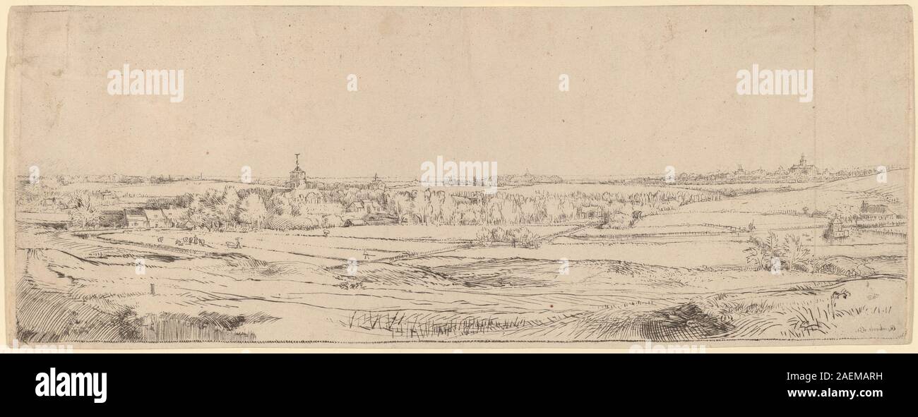 Rembrandt van Rijn, Landscape with a View Toward Haarlem (The ...