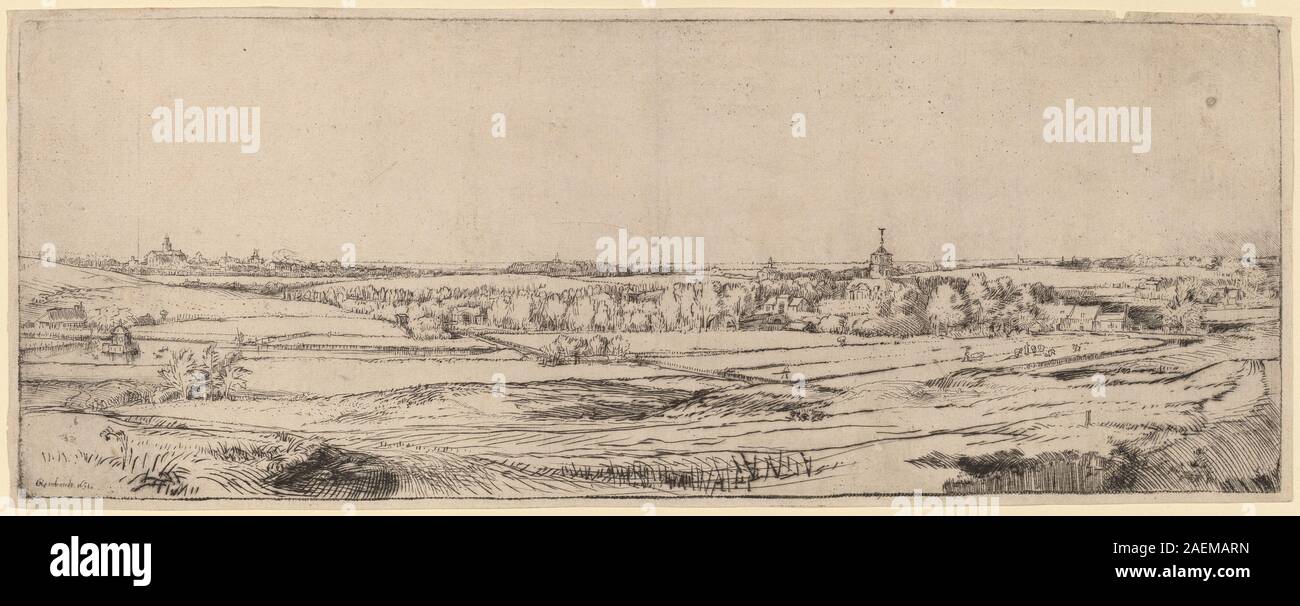 Rembrandt van Rijn, Landscape with a View toward Haarlem (The ...