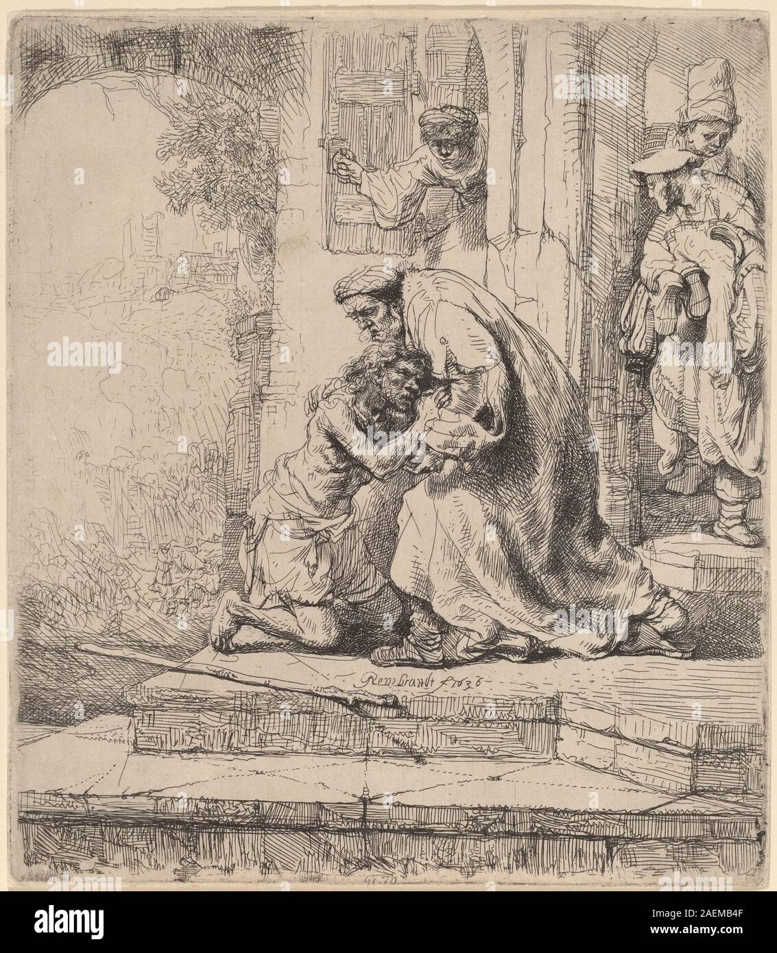 Return of the Prodigal Son by Rembrandt van Rijn, 1636, depicts the ...