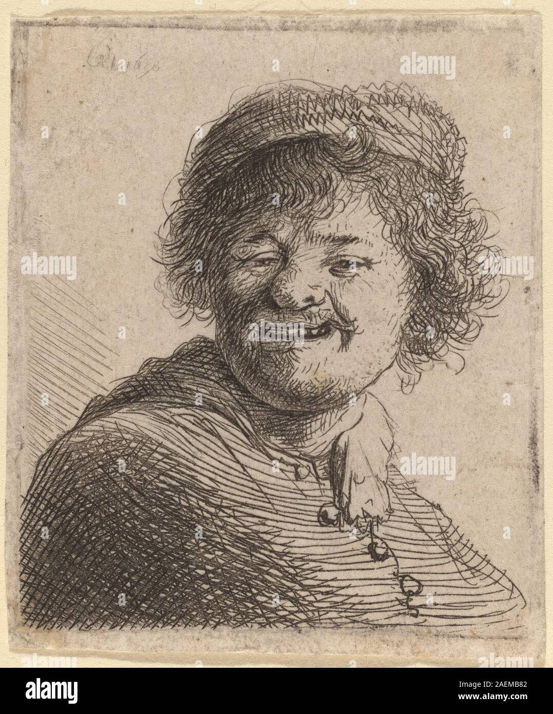 Rembrandt van Rijn, Self-Portrait in a Cap - Laughing, 1630, Self ...