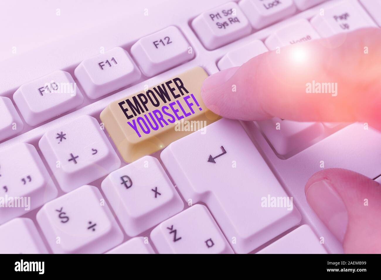 Handwriting text writing Empower Yourself. Conceptual photo taking ...