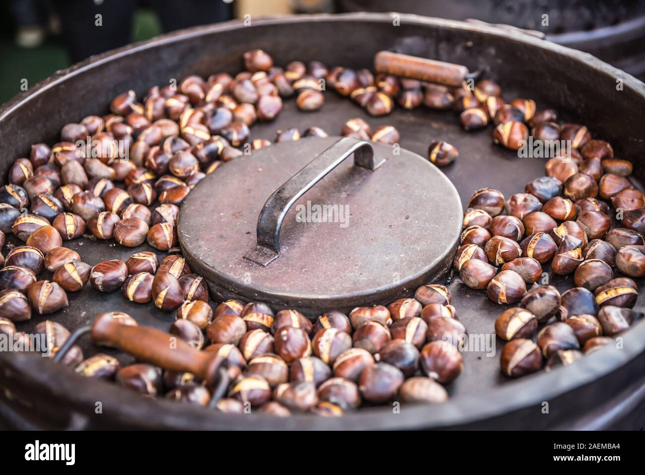 Chestnut Frying Pan High Resolution Stock Photography and Images - Alamy