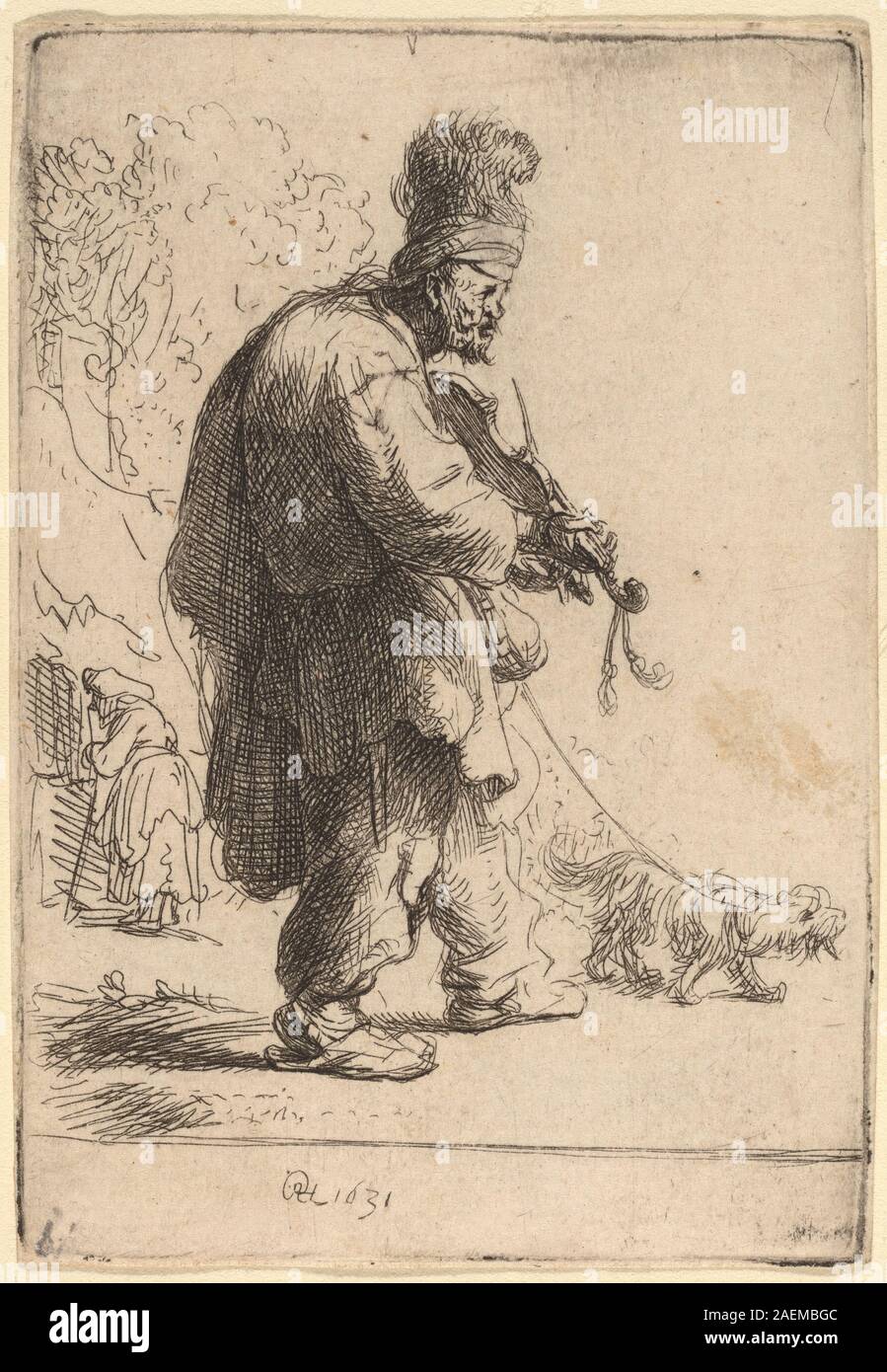 Rembrandt van Rijn, The Blind Fiddler, 1631, The Blind Fiddler; 1631 ...