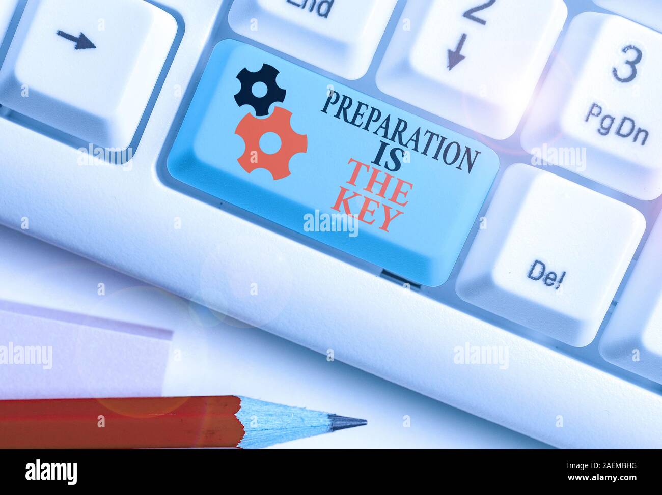 Handwriting text writing Preparation Is The Key. Conceptual photo it ...