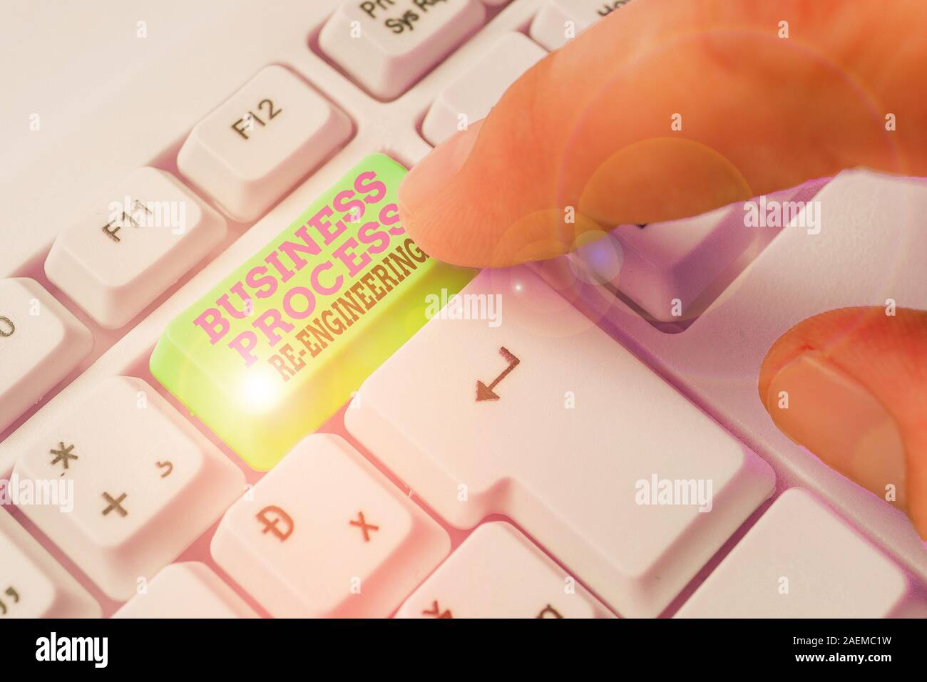 Writing note showing Business Process Re Engineering. Business concept ...