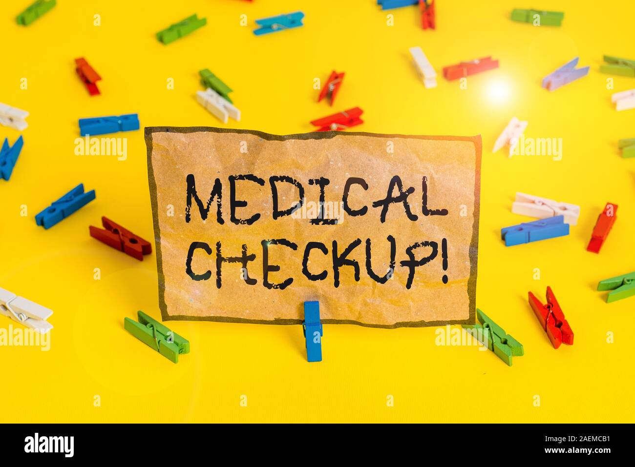 Handwriting text writing Medical Checkup. Conceptual photo thorough ...