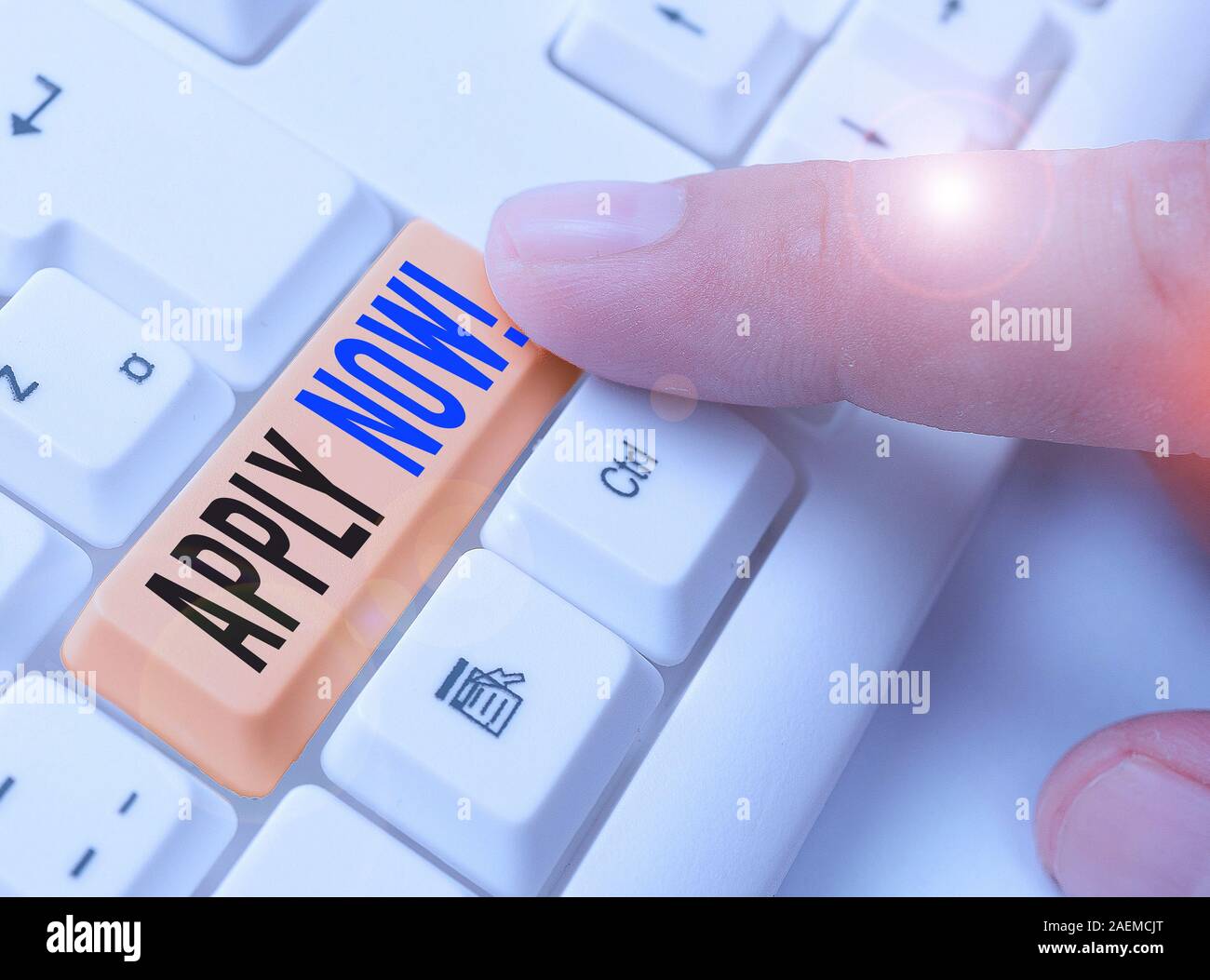 Conceptual hand writing showing Apply Now. Concept meaning request ...