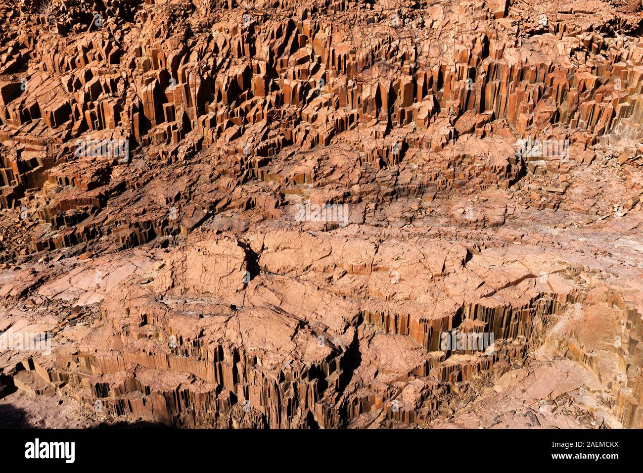 Basaltic columnar joints "Organ pipes", Twyfelfontein or /Ui-//aes ...