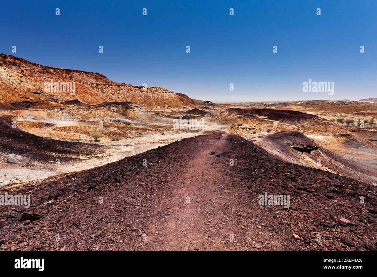 Burnt Mountain,volcanic lava area, Twyfelfontein or /Ui-//aes ...