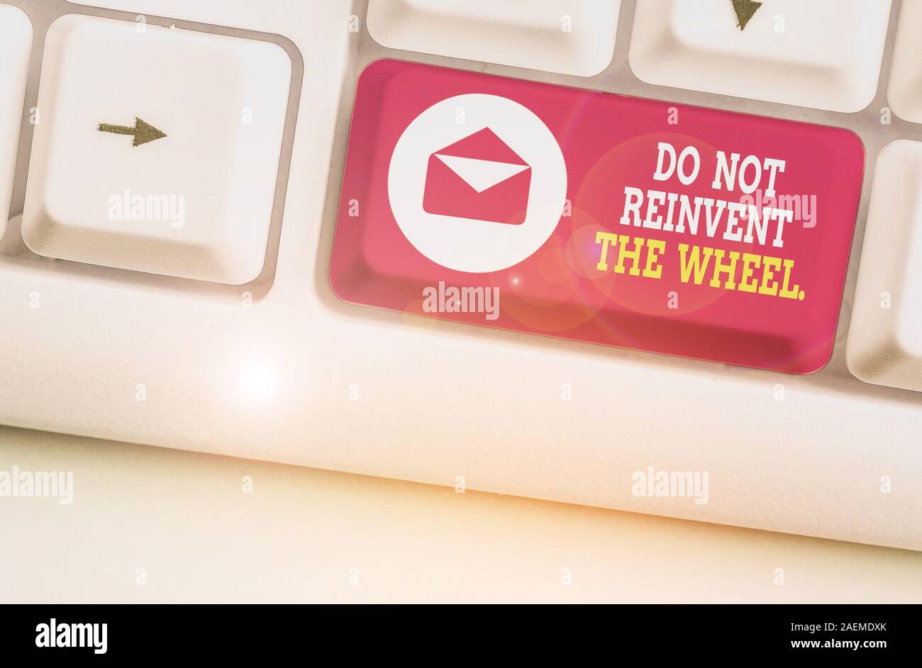 Writing note showing Do Not Reinvent The Wheel. Business concept for ...