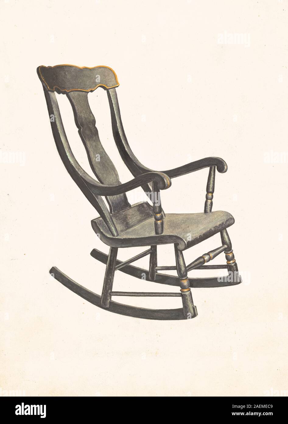 Robert Gilson, Rocking Chair (Square Back), c 1937, Rocking Chair ...