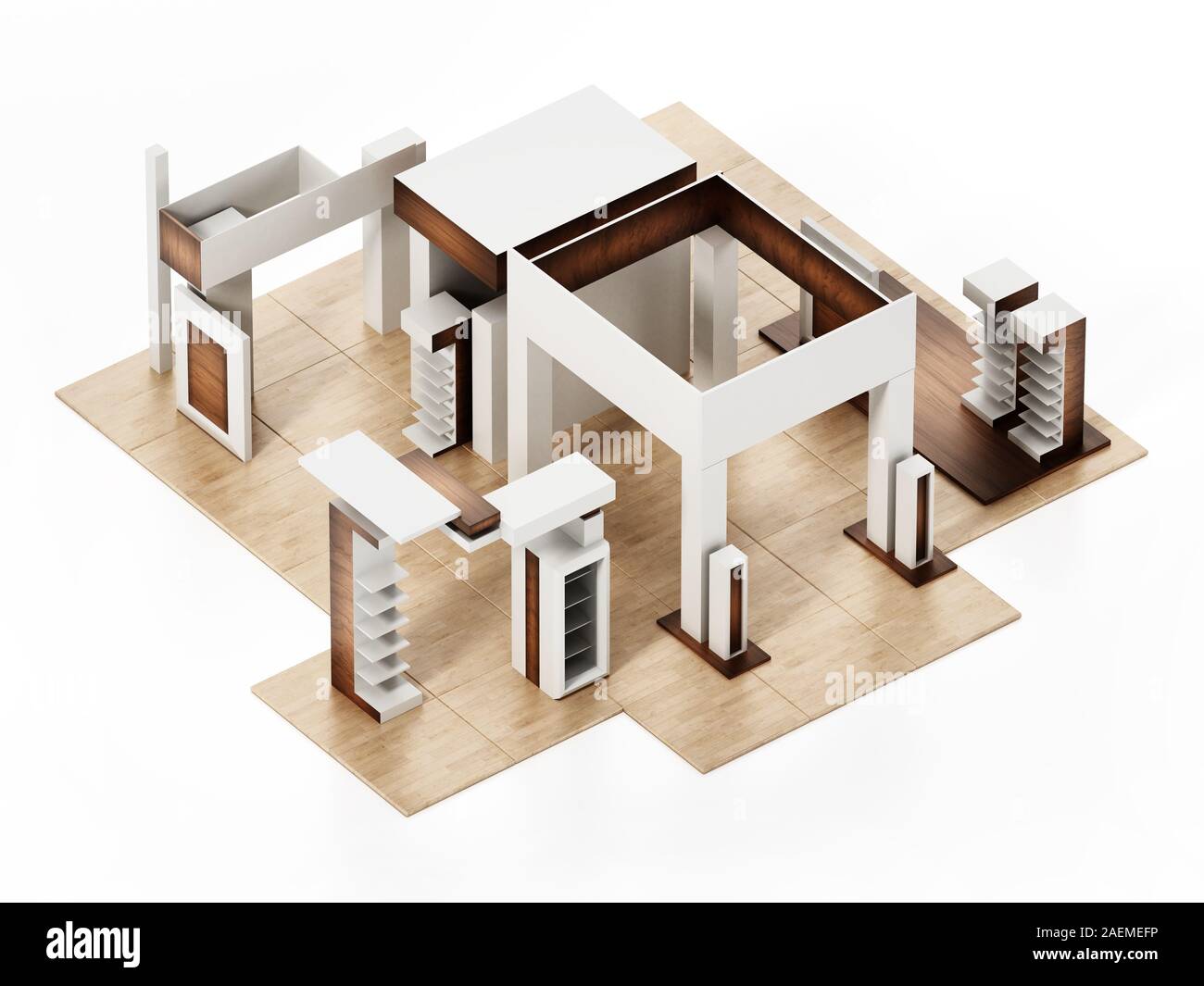 Trade exhibition stand wall Cut Out Stock Images & Pictures - Alamy