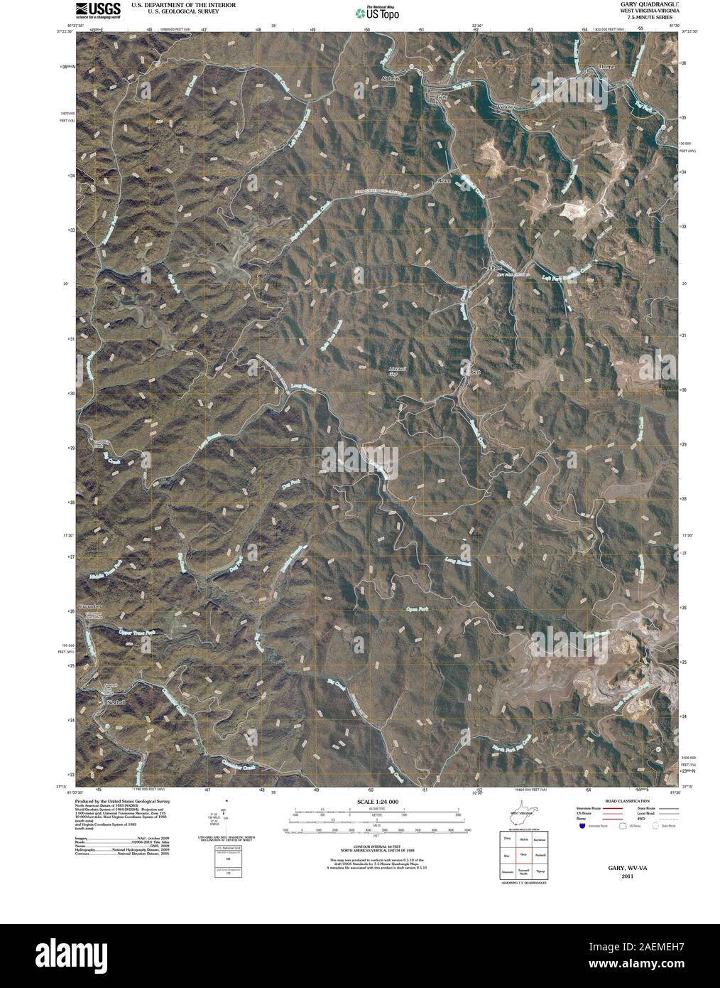 Map of gary Cut Out Stock Images & Pictures - Alamy