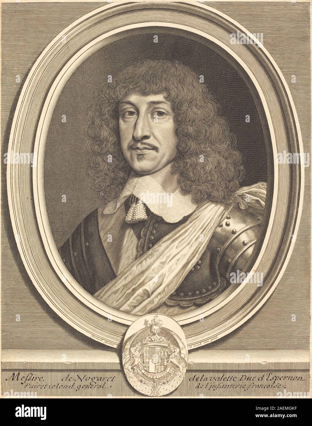 This 1650 engraving by Robert Nanteuil depicts Bernard, Duc d'Epernon ...