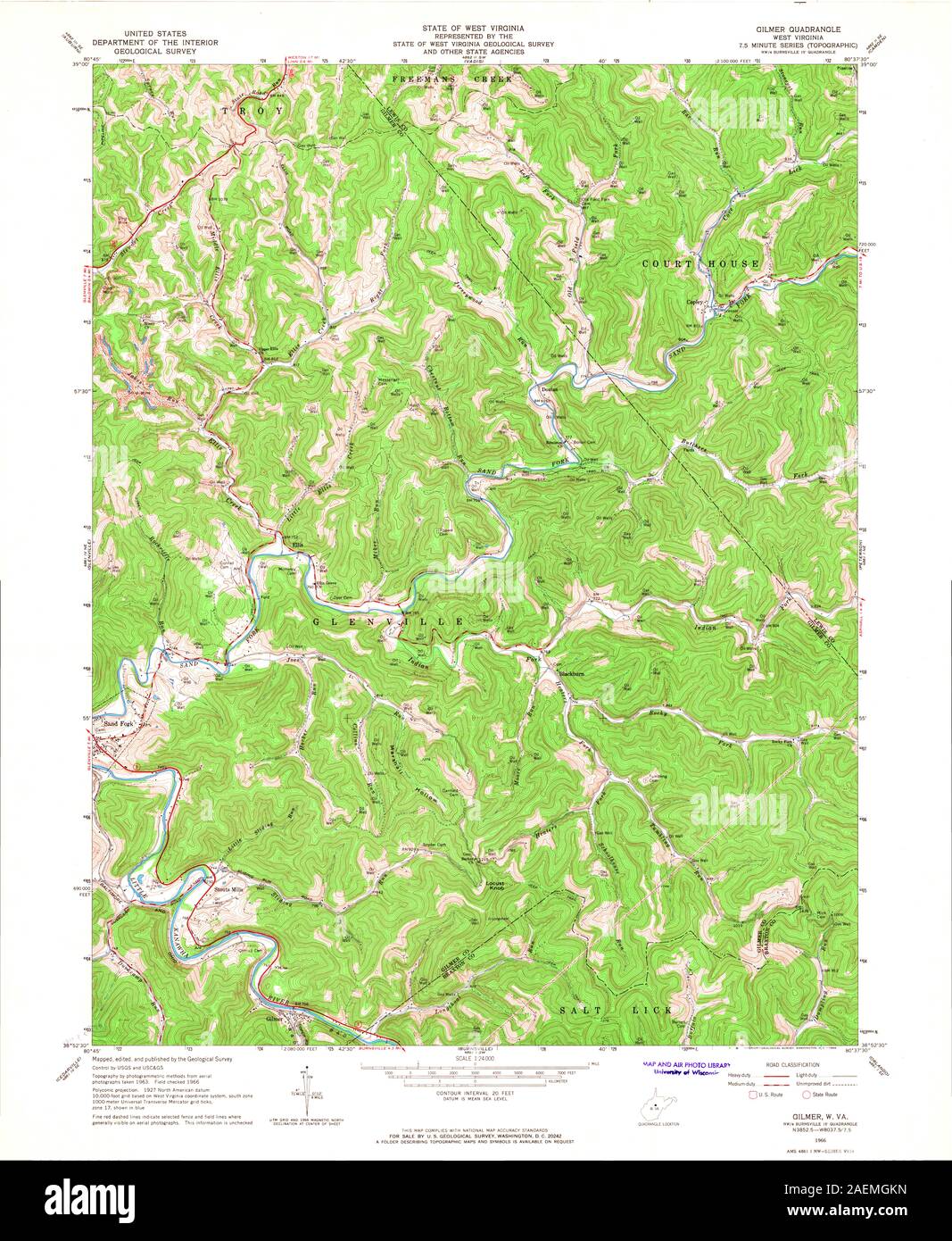Gilmer map hi-res stock photography and images - Alamy