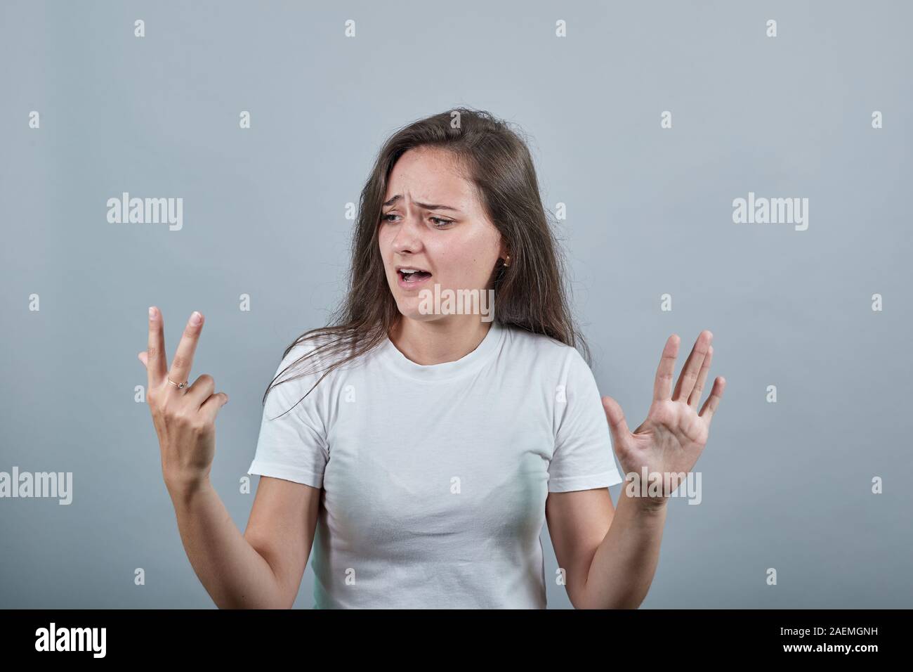 Fingers plus hi-res stock photography and images - Alamy