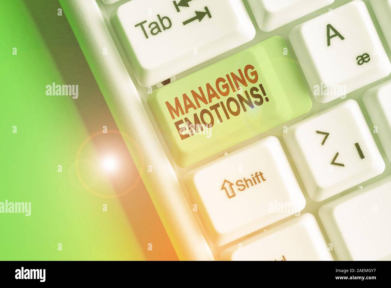 Conceptual hand writing showing Managing Emotions. Concept meaning ...