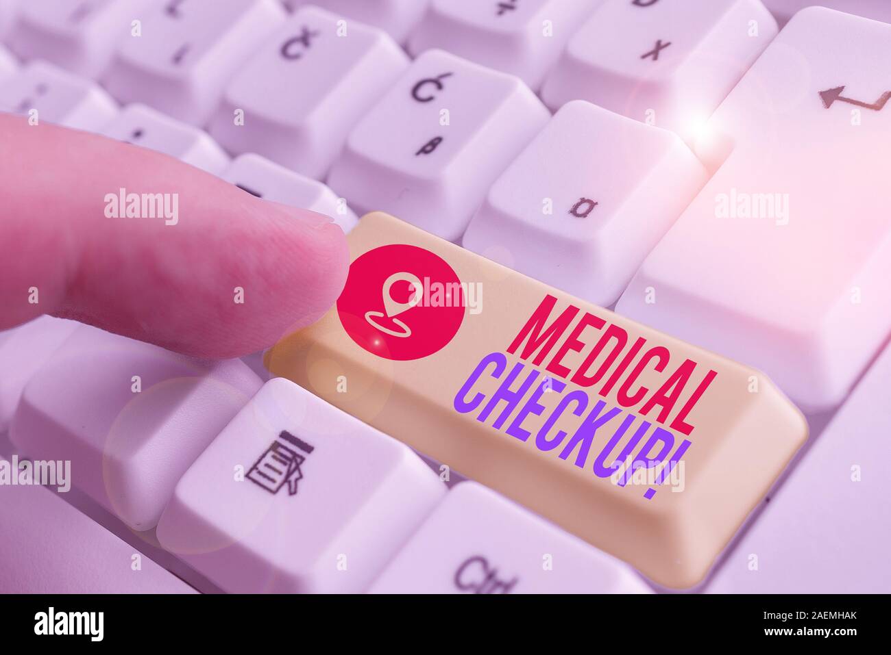 Text sign showing Medical Checkup. Business photo showcasing thorough ...