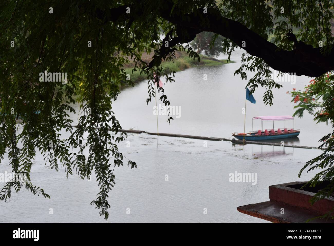 Lake view in cloud cover at Nashik India Stock Photo - Alamy