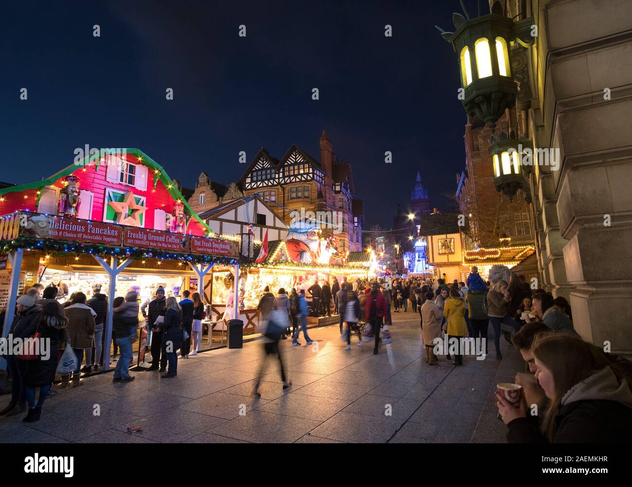 Nottingham annual Winter festive market and fair Stock Photo - Alamy