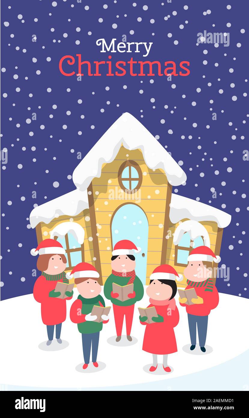 Singing cartoon book carol hi-res stock photography and images - Alamy