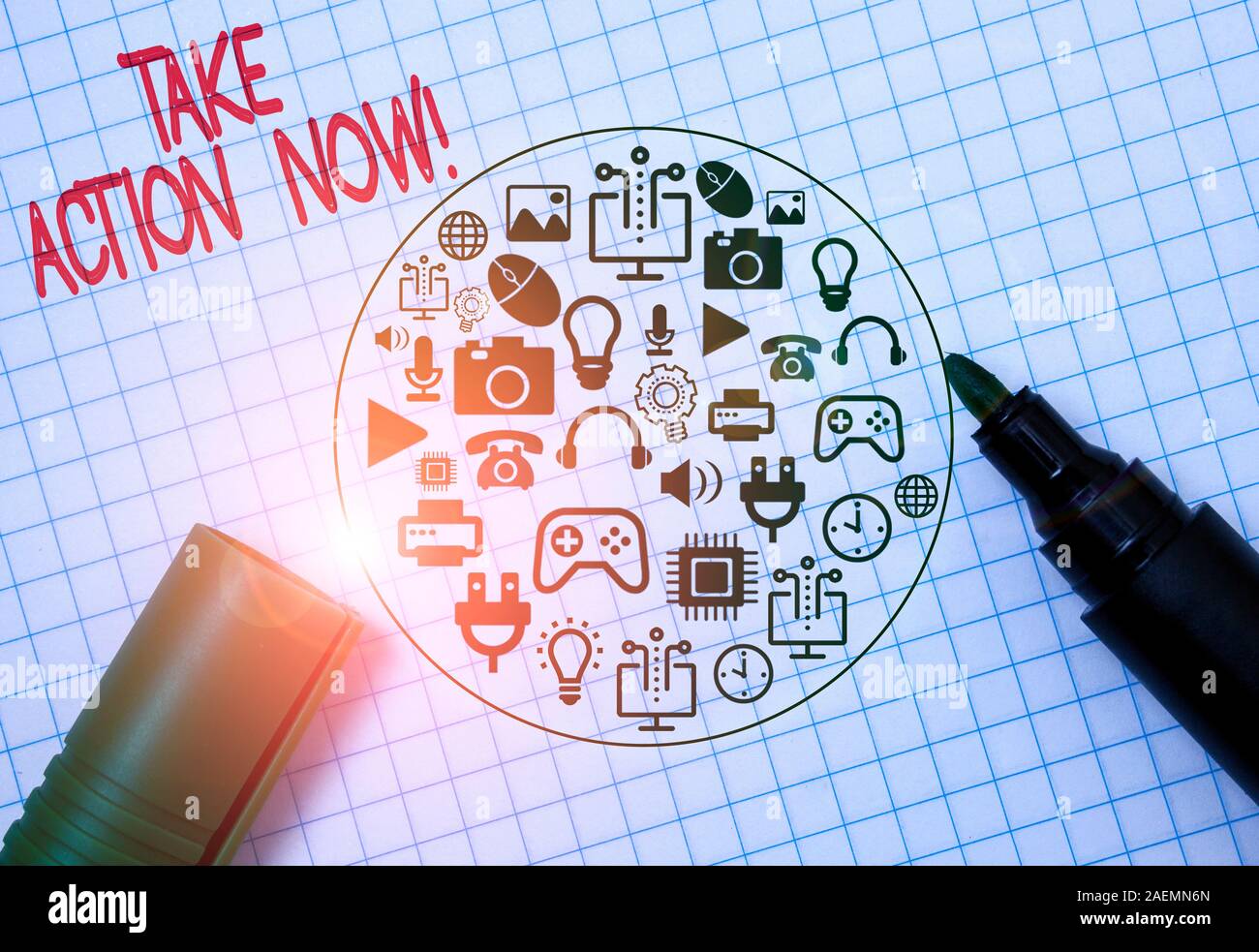 Conceptual hand writing showing Take Action Now. Concept meaning do ...