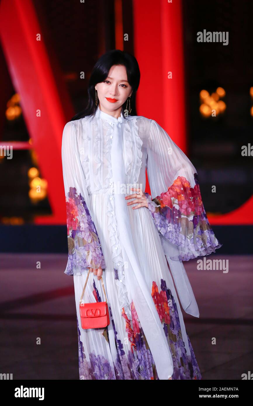 Chinese actress, model, and singer Qin Lan attends the Valentino Haute ...
