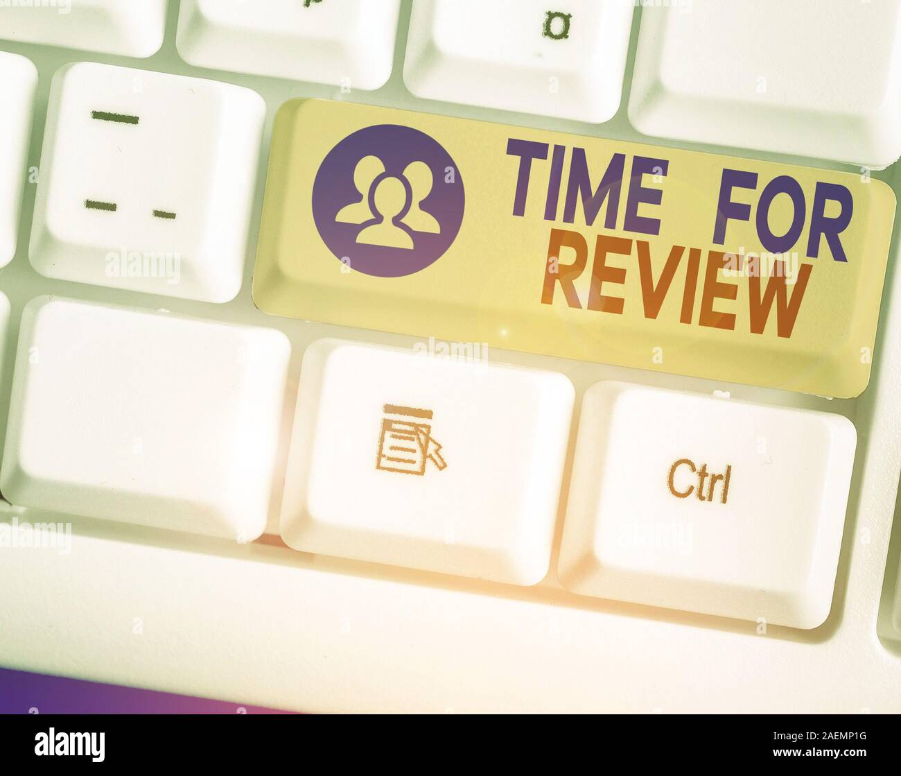 Text sign showing Time For Review. Business photo text review of a ...