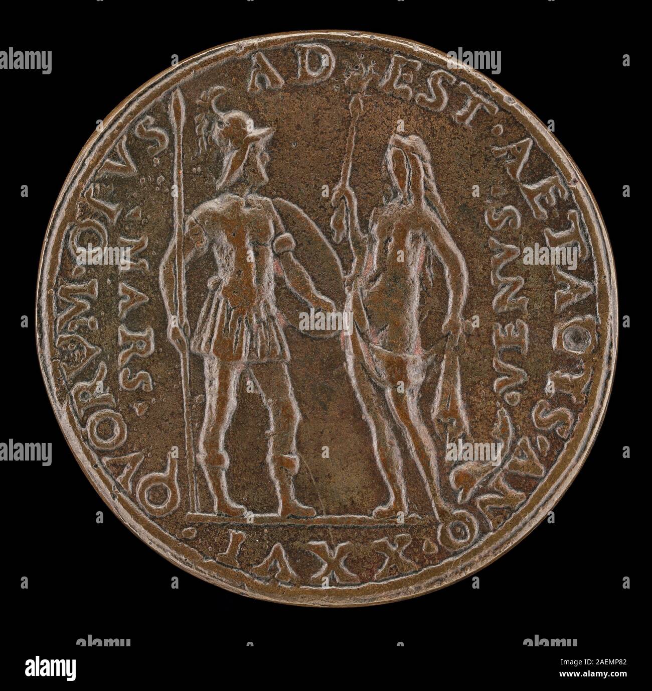 Roman 15th Century, Mars and Venus (reverse), 1497, Mars and Venus ...