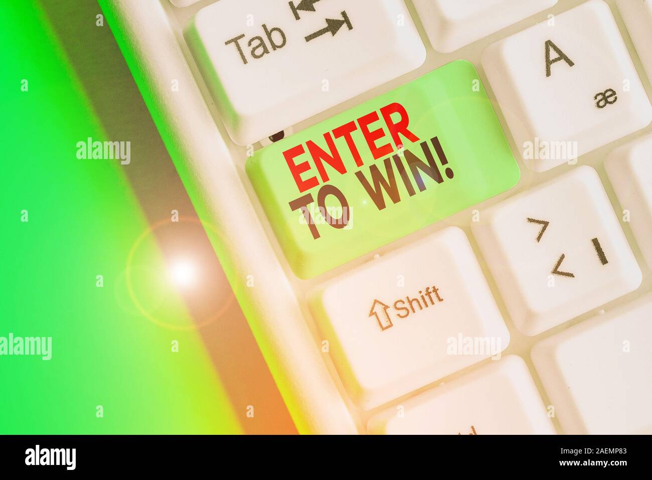 Conceptual hand writing showing Enter To Win. Concept meaning ...