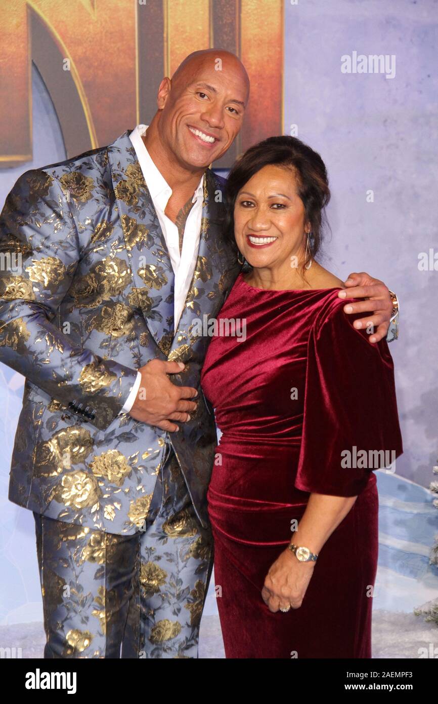 Los Angeles, USA. 09th Dec, 2019. Dwayne Johnson, Ata Johnson at Sony ...