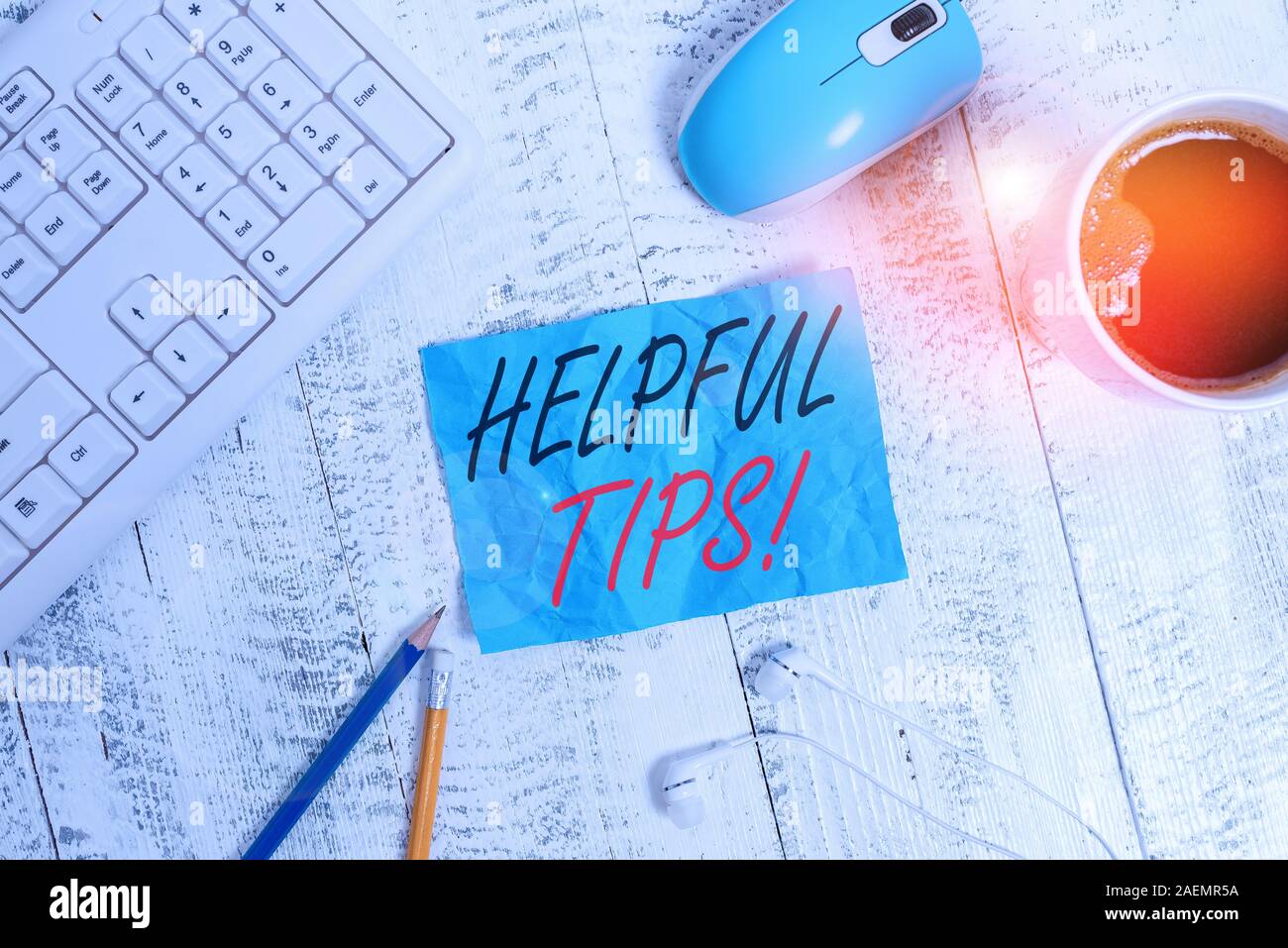 Handwriting text writing Helpful Tips. Conceptual photo advices given ...