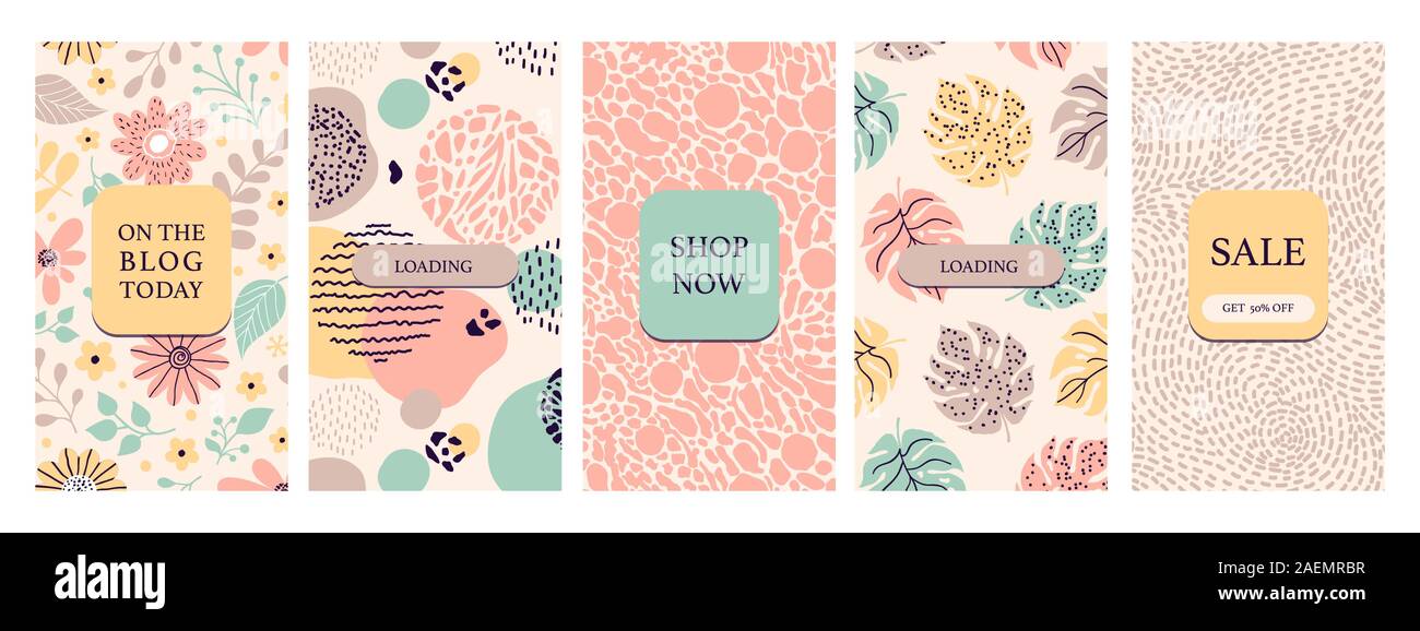 set of flyers Stock Vector Image & Art - Alamy