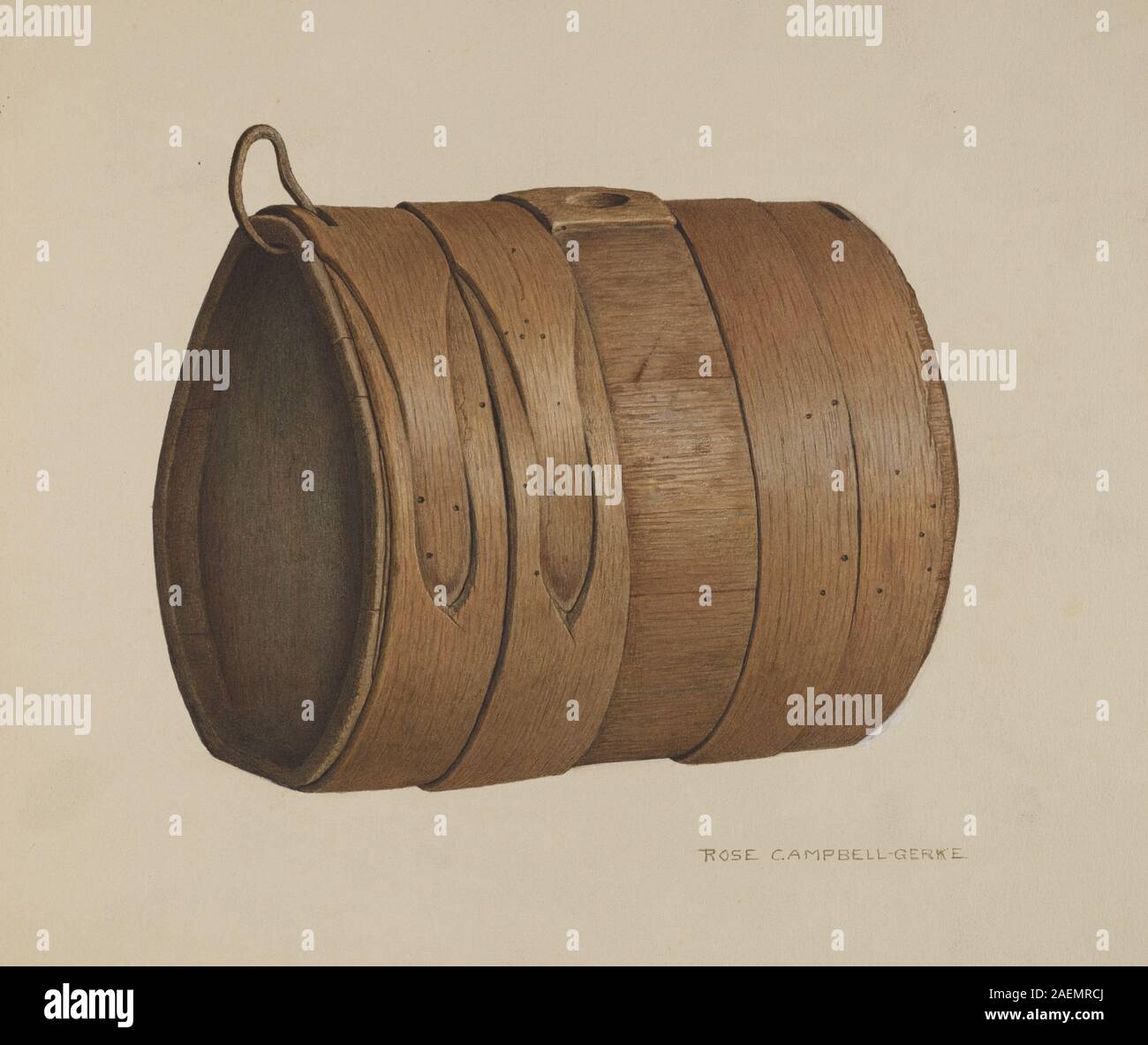 Rose Campbell-Gerke, Antique Liquor Keg, c 1941, Antique Liquor Keg ...