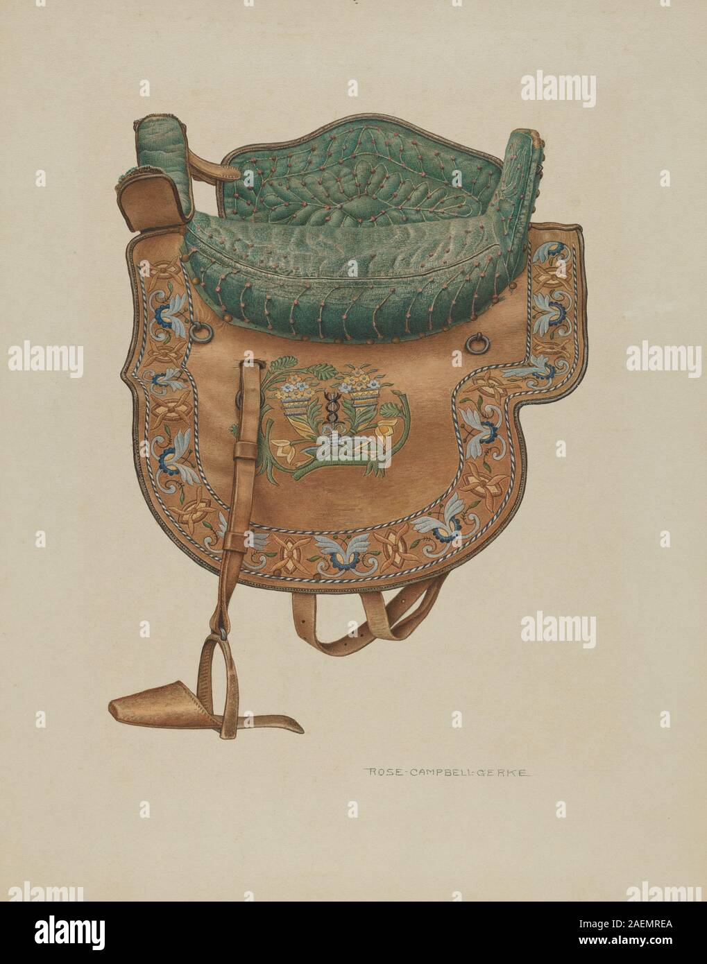 Rose Campbell-Gerke, Child's Side Saddle, c 1940, Child's Side Saddle ...