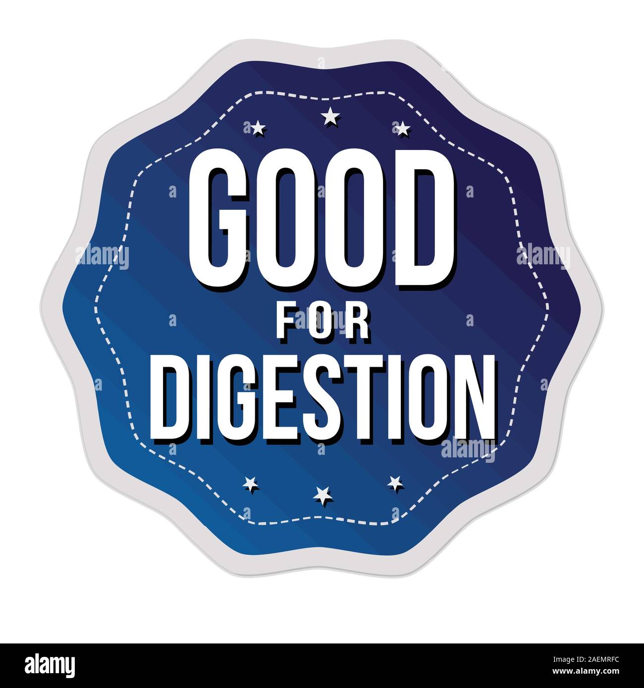 Good for digestion label or sticker on white background, vector ...