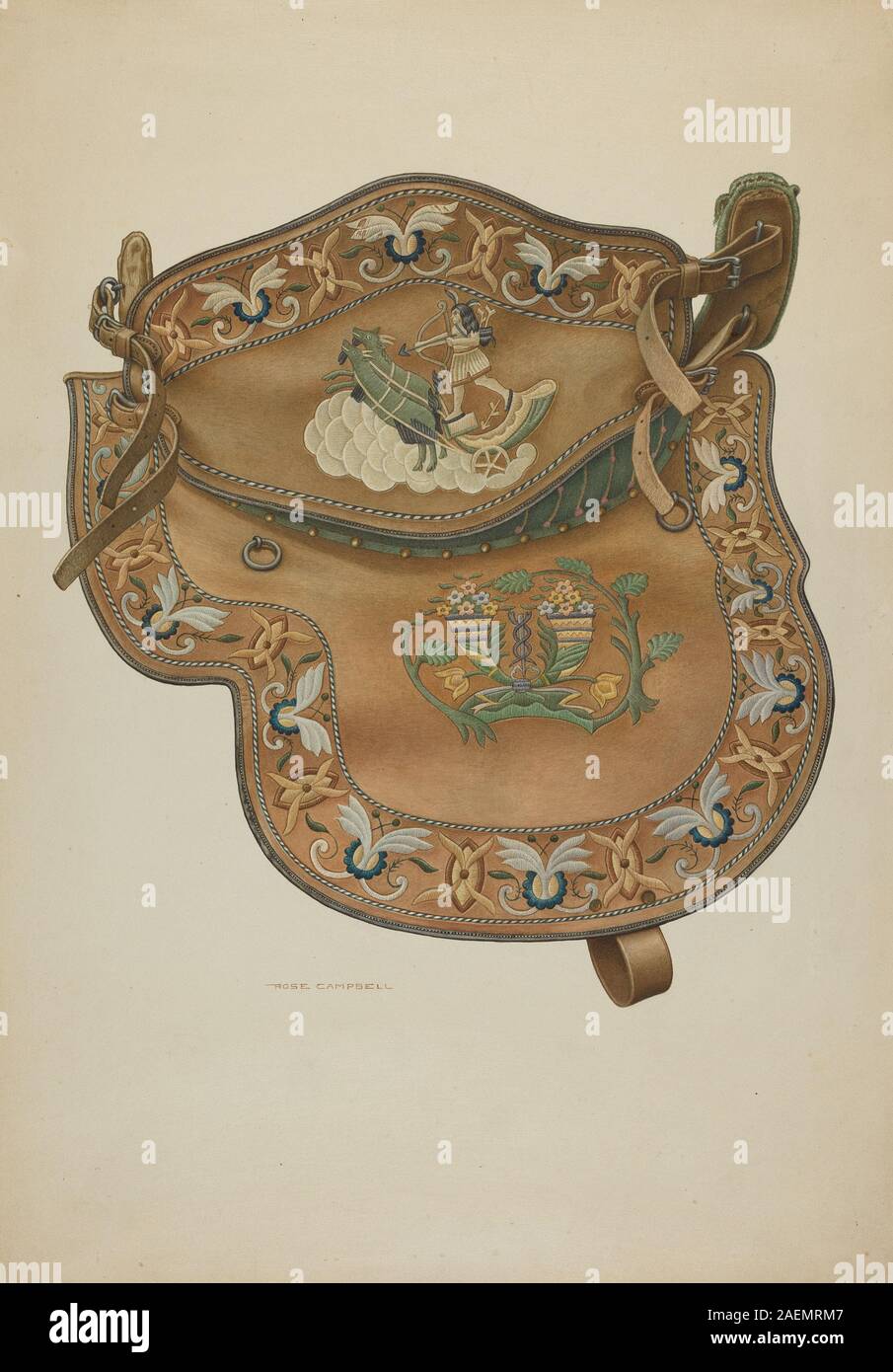 Rose Campbell-Gerke, Saddle, 1935-1942, Saddle; 1935/1942 Stock Photo ...