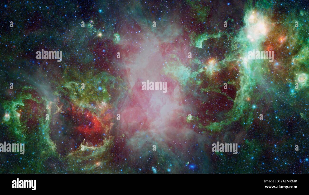 Infinite space background with nebulas and stars. This image elements ...