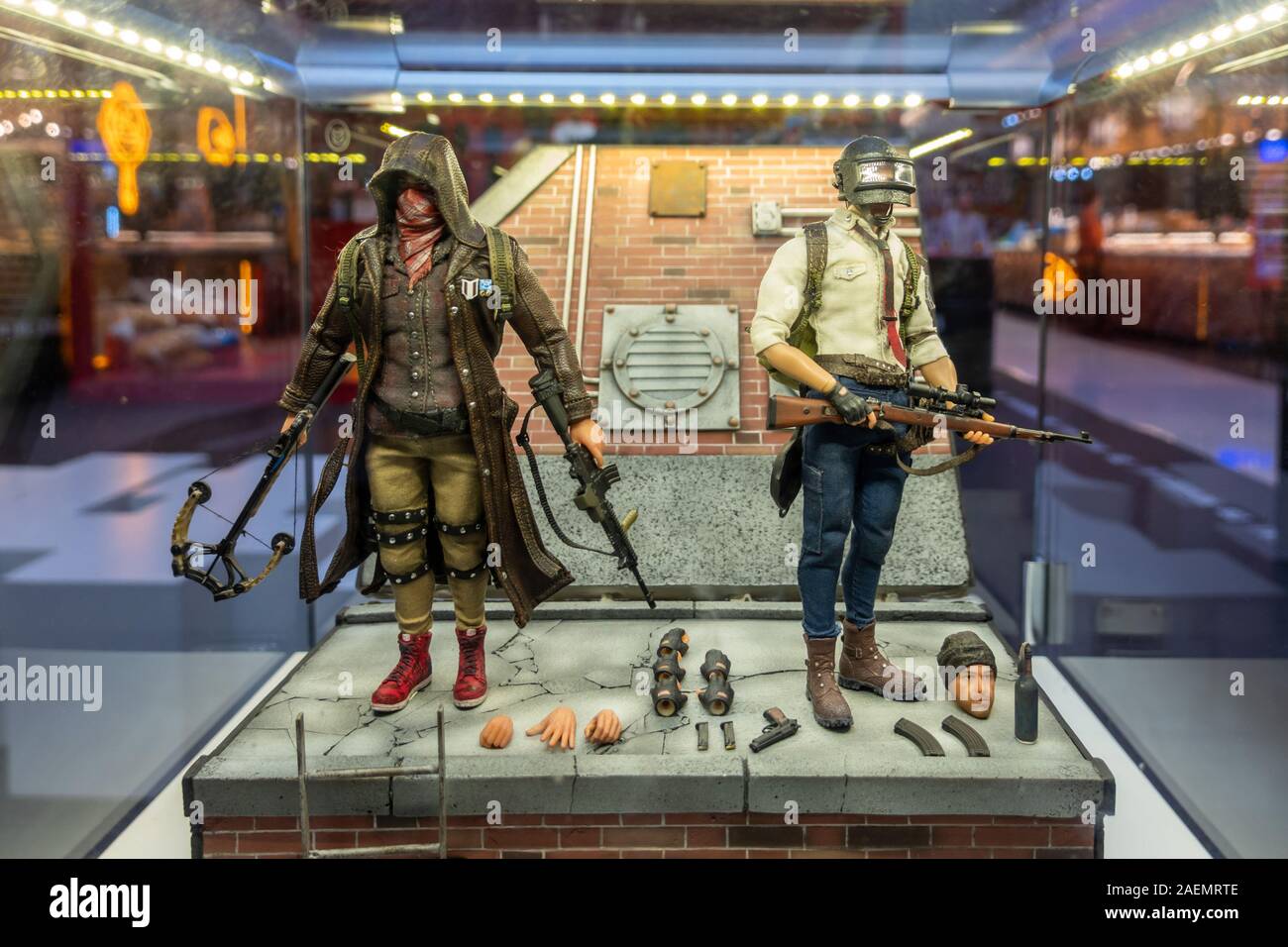 View of the Palyer Unknown's Battlegrounds Game (PUBG) pop-up store in ...