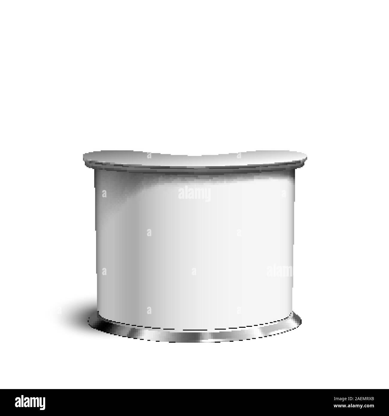 Blank white promo counter Black and White Stock Photos & Images - Alamy