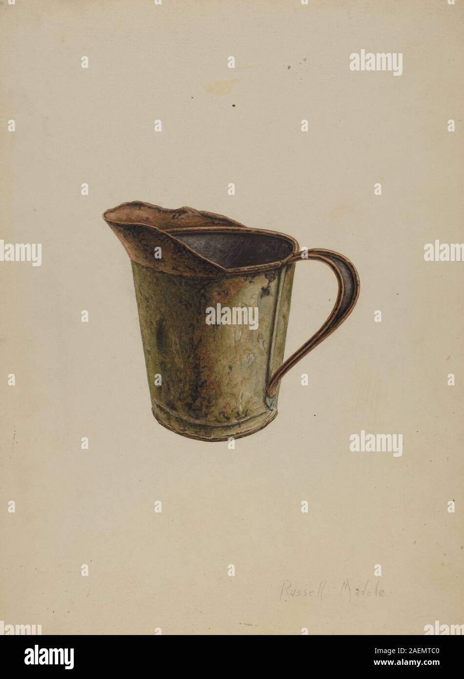Russell Madole, Tin Measuring Cup, c 1939, Tin Measuring Cup; c. 1939 ...