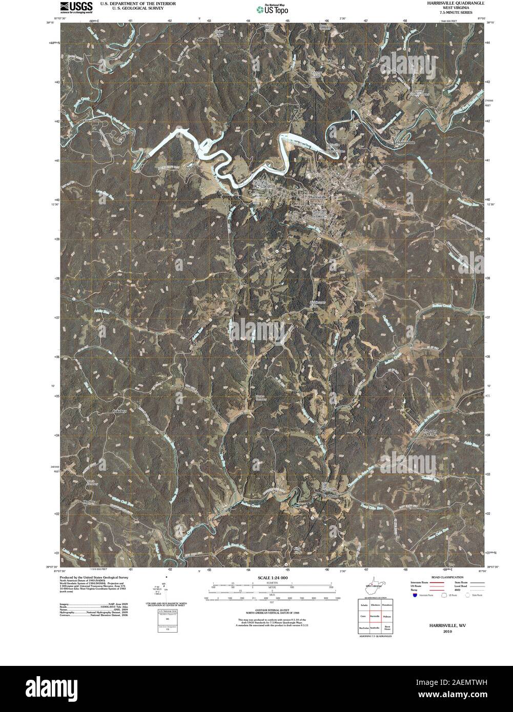 Map of harrisville hi-res stock photography and images - Alamy