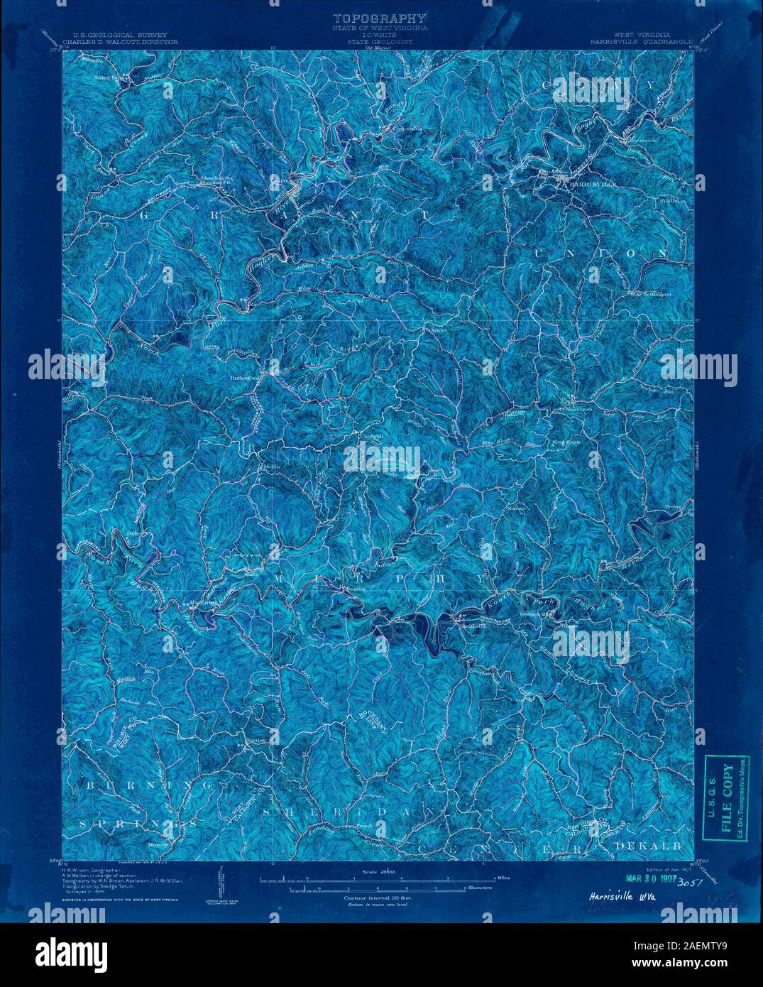 Map of harrisville hi-res stock photography and images - Alamy